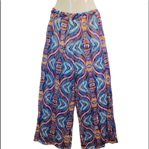 Passion of Essense | Swim | Crochet Net Mesh Sheer Multi Color Pants ...